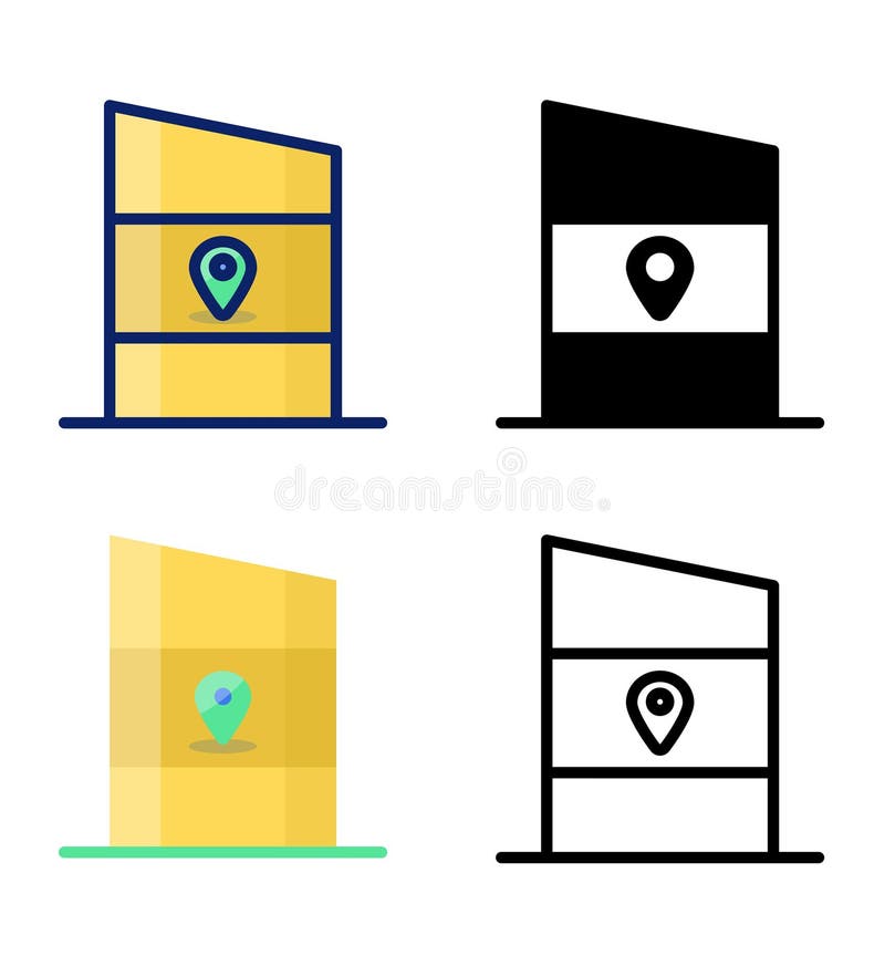 First Floor. Pointer and Location Icons Stock Vector - Illustration of ...