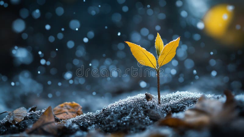 First Flowers Snow and First Drops in March: Transition from Winter To ...