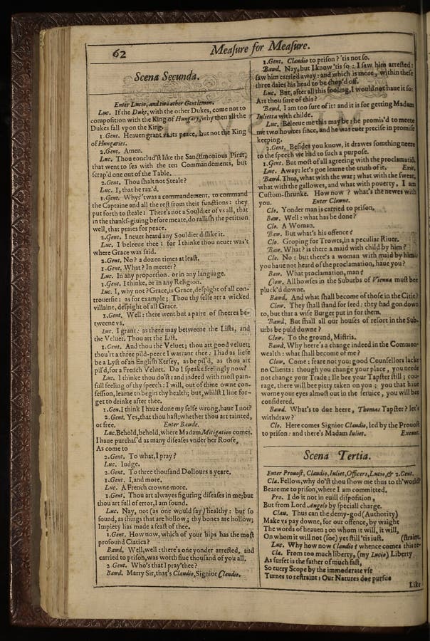First Folio: Measure For Measure, P. 2 Picture. Image: 222411119