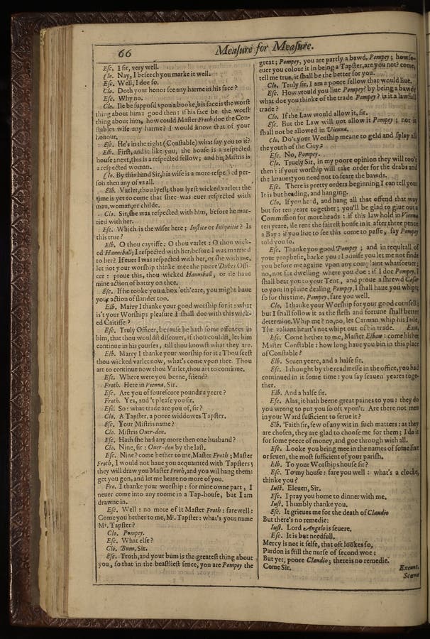 First Folio: Measure For Measure, P. 6 Picture. Image: 222410923