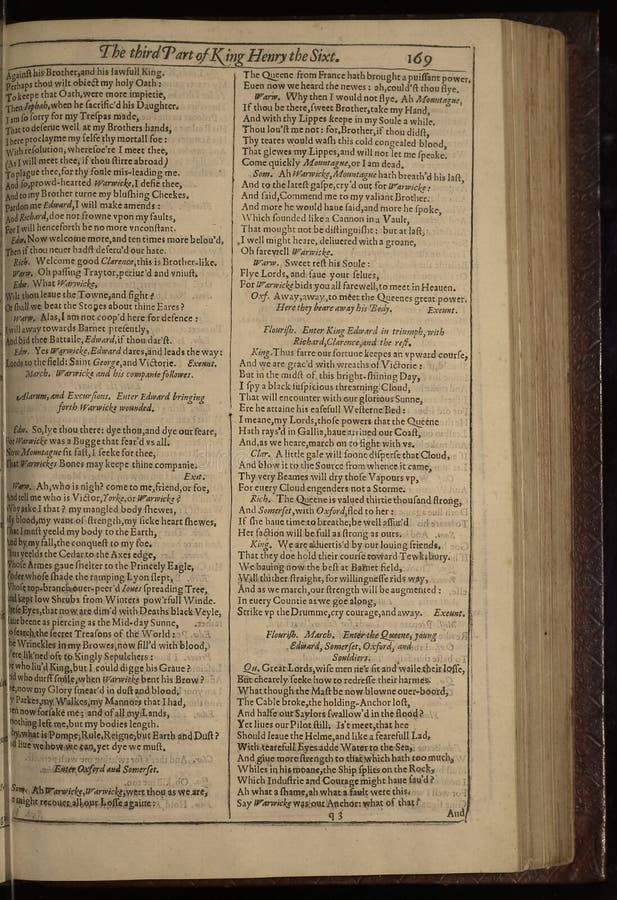 First Folio: The Third Part Of King Henry VI, P. 23 Picture. Image: 222411386