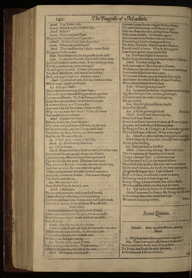 First Folio: The Tragedy Of Macbeth, P. 12 Picture. Image: 222411457
