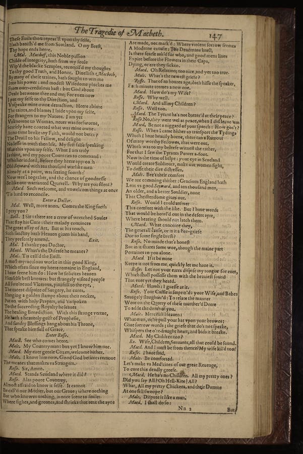 First Folio: The Tragedy Of Macbeth, P. 17 Picture. Image: 222410882