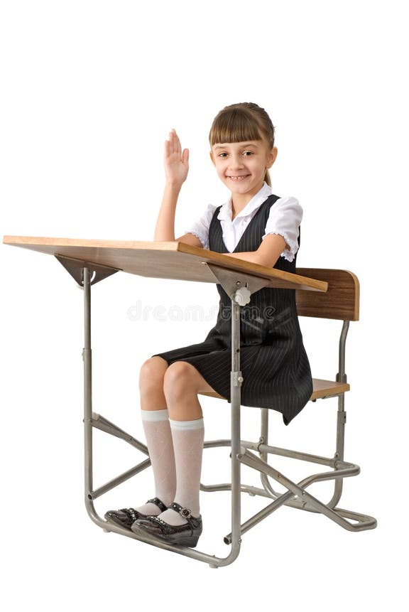 First-form girl stock image. Image of school, study, bench - 12790675