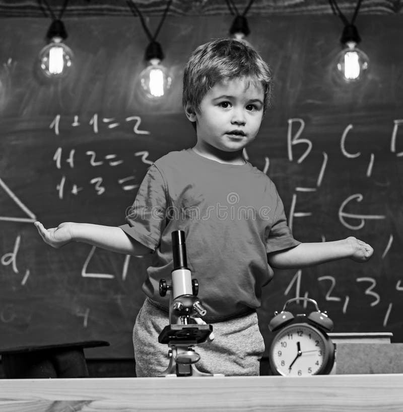 First Former Confused with Studying, Learning, Education. Child with ...