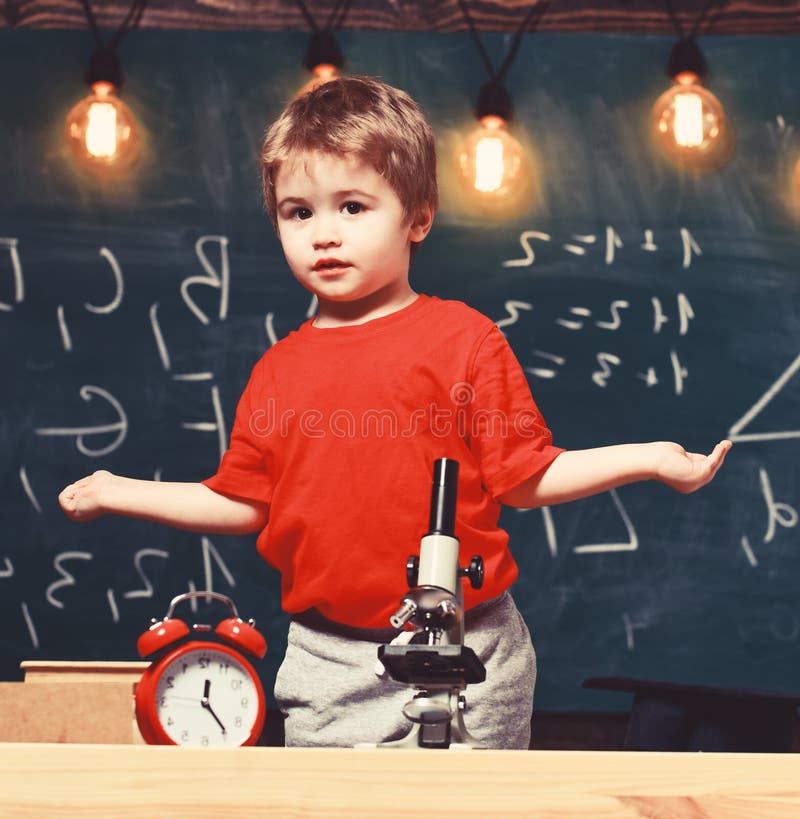 First Former Confused with Studying, Learning, Education. Child with ...