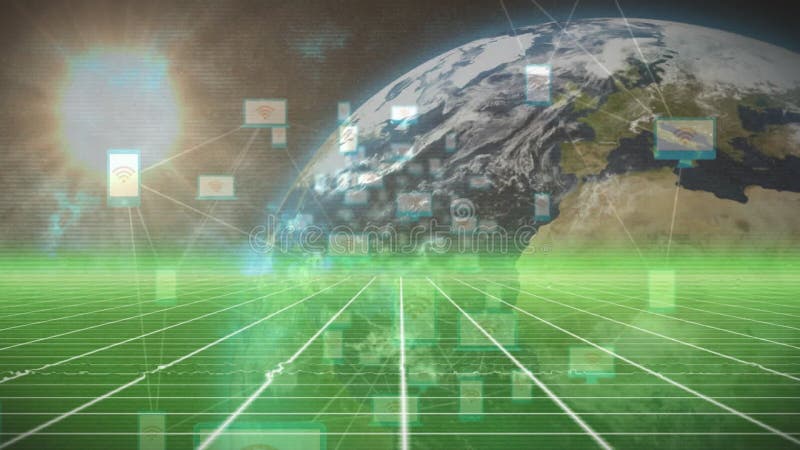 First Frame Starting Grid Spanning Edge Rising Blocks Screens Linking ...