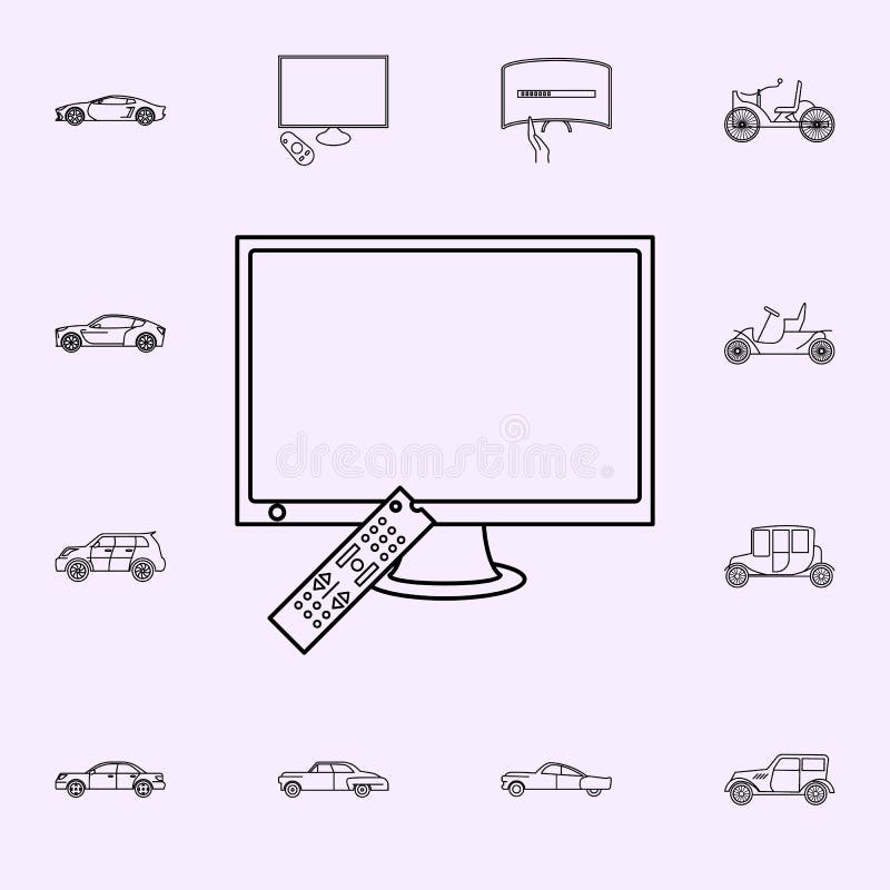 The First Generation of Plasma TVs Icon. Generation Icons Universal Set ...