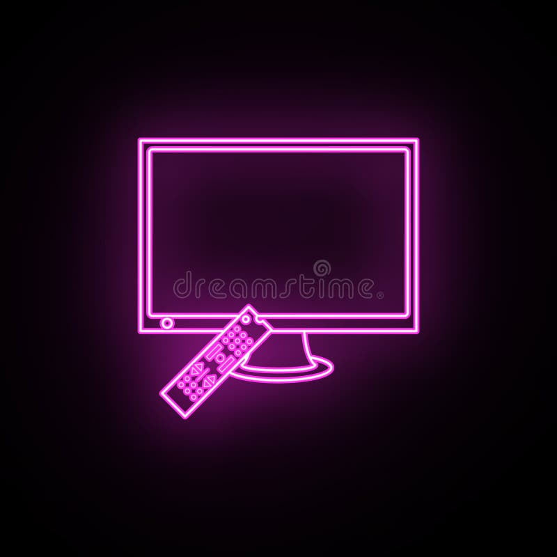 The First Generation of Plasma Tvs Neon Icon. Simple Thin Line, Outline ...