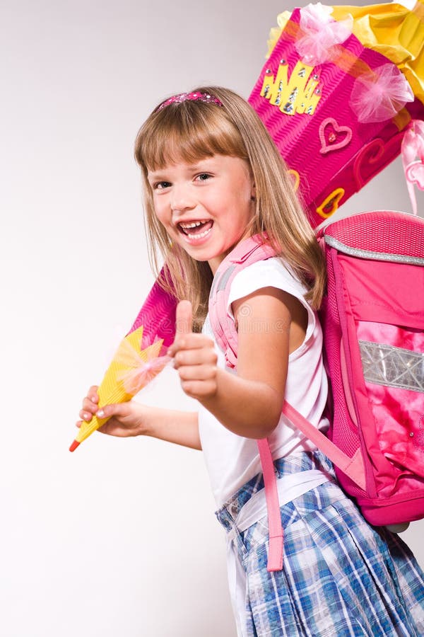 First grader girl stock image. Image of learning, face - 20461883