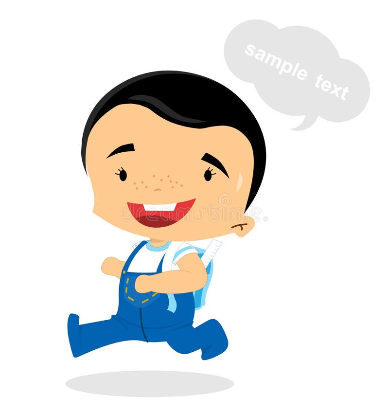 First Grader - School First Grader - School Boy Stock Illustration ...