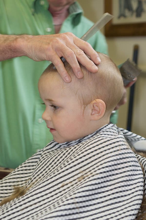 First Haircut stock photo. Image of doubt, child, clip - 9810238
