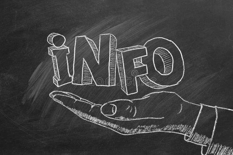 First-hand Information Concept. Illustration on Blackboard Stock Illustration - Illustration of ...