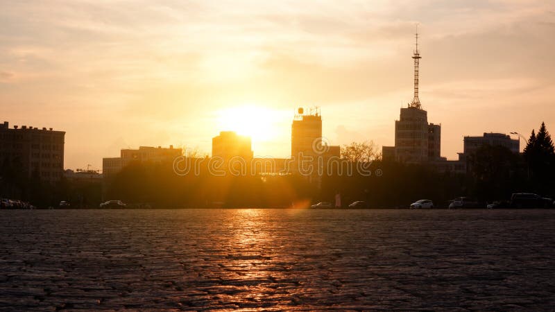 The First High-rise Building of the Former Soviet Union Stock Photo ...