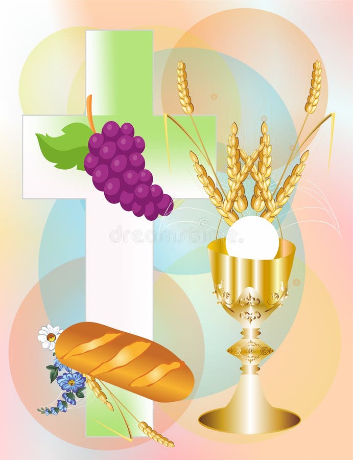 First holy communion stock illustration. Illustration of candle - 145226082