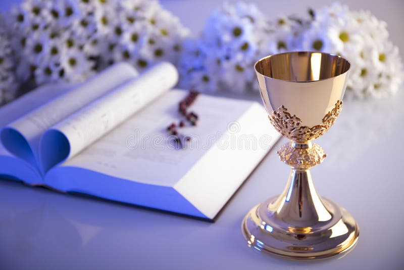 First Holy Communion. stock image. Image of eucharist - 93012773