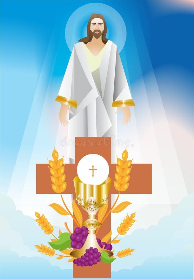 First Holy Communion, stock illustration. Illustration of communion ...