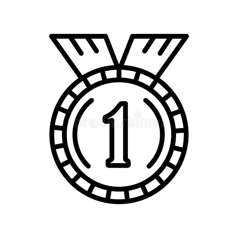 First Icon Vector Sign and Symbol Isolated on White Background Stock ...