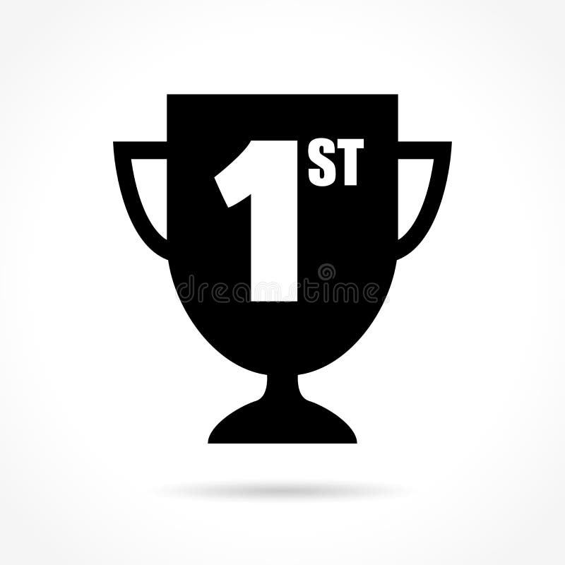 First Icon Vector Sign and Symbol Isolated on White Background Stock ...