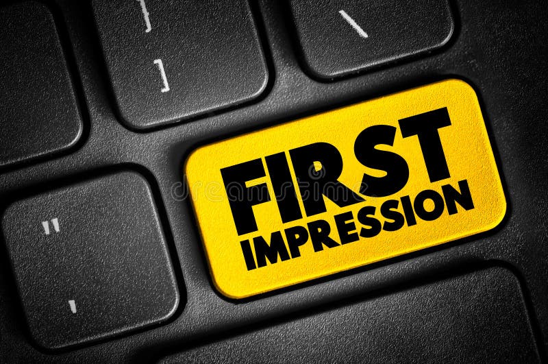 IMPRESSION Text on a Paper on the Colorful Paper Background Stock Photo ...