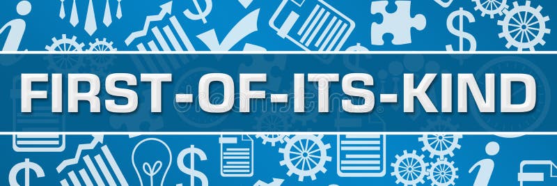 First of Its Kind Blue Background Bulbs on Top Stock Illustration ...