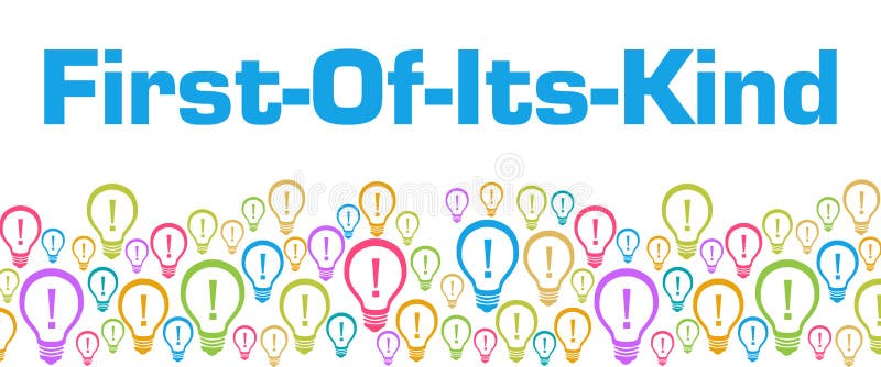 First of Its Kind Colorful Bulbs with Text Stock Illustration ... First of Its Kind Colorful Bulbs with Text Stock Illustration ...