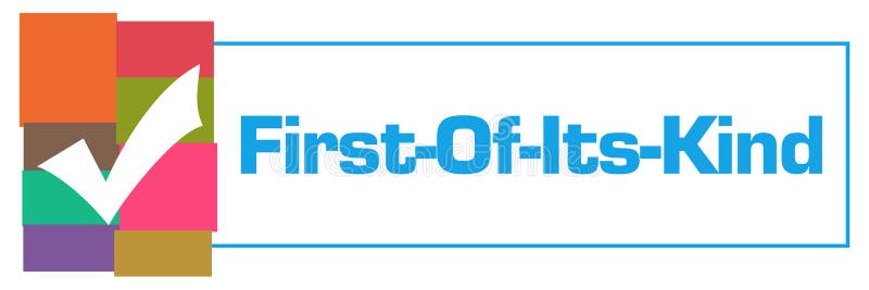 First of Its Kind Colorful Grid Left Box Horizontal Stock Illustration ... First of Its Kind Colorful Grid Left Box Horizontal Stock Illustration ...