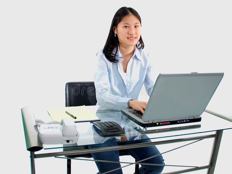 First Job stock photo. Image of desk, calculator, computer - 61740