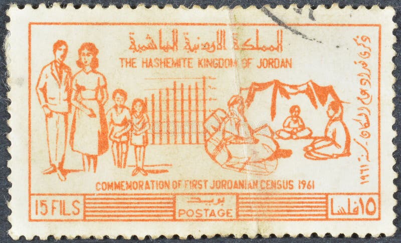 First Jordanian Census, 1961 Editorial Stock Photo - Image of aged ...