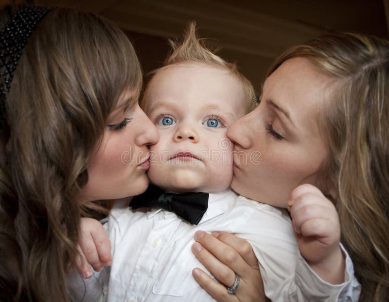 First Kiss stock image. Image of children, kiss, cute - 13429461