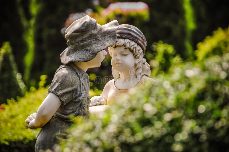 The first kiss. stock photo. Image of kiss, happiness - 236579224