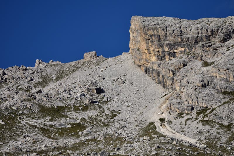 Rocky buttresses stock image. Image of stone, scree - 257045167