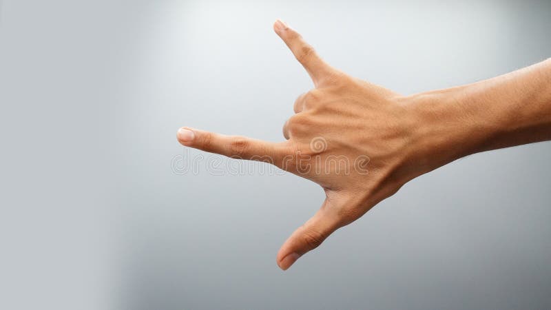 First , Last Finger and Thumb Emerged from the Hand Image Stock Photo ...