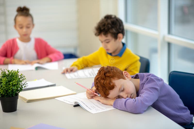 First Lesson for the Elementary School Pupils Stock Photo - Image of ...