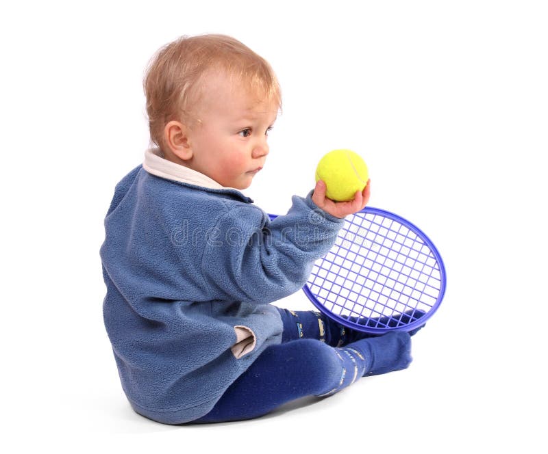 First lesson of tennis stock image. Image of person, competition - 3688509