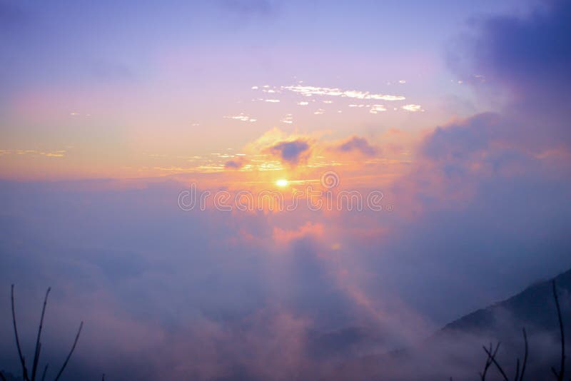 First Light of Dawn Panorama Stock Image - Image of natural, america ...