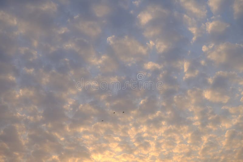 First Light of Day, Morning Sunlight with Clouds in the Sky Stock Photo ...