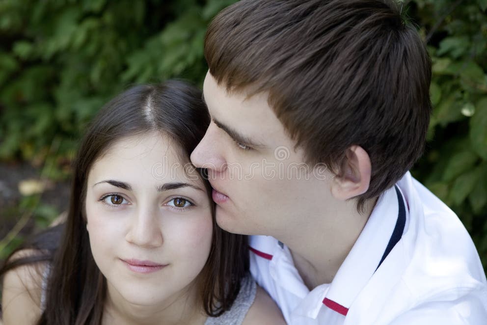 First love stock photo. Image of boyfriend, female, happy - 10682174