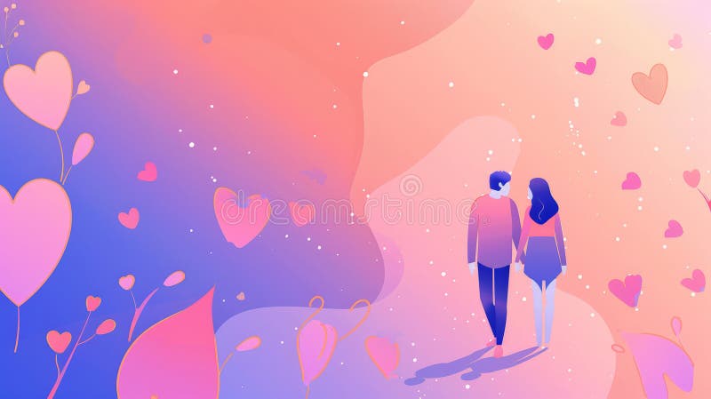 First Love: a Minimalist Illustration Stock Photo - Image of abstract ...