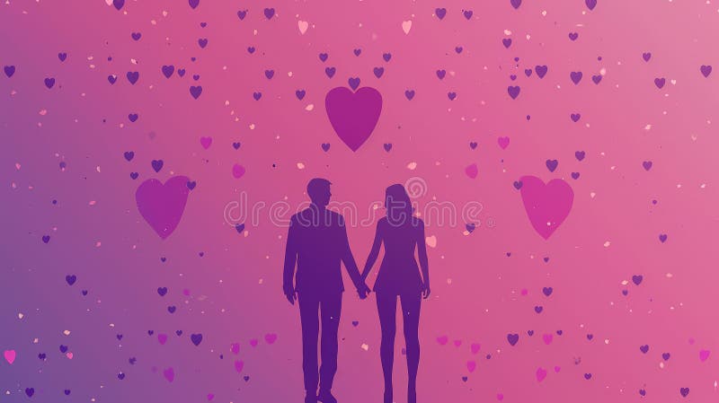 First Love: a Minimalist Illustration Stock Image - Image of flat ...