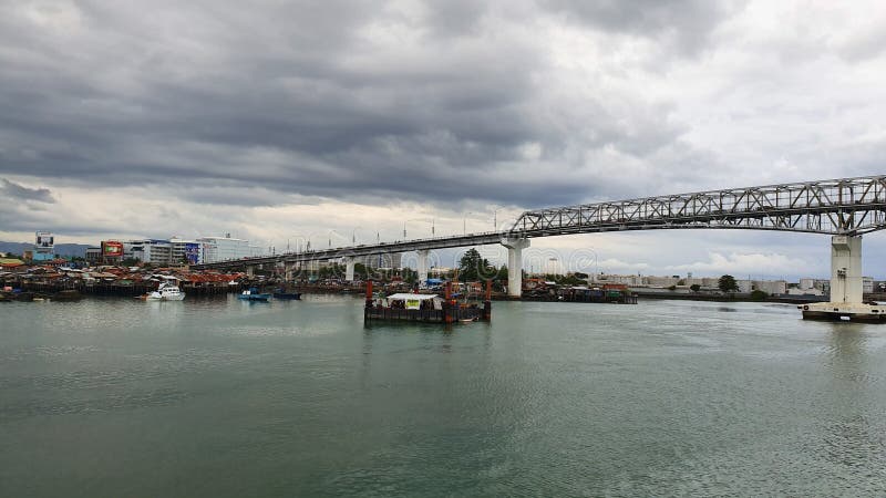First Mactan Island and Cebu Bridge Stock Photo - Image of channel ...