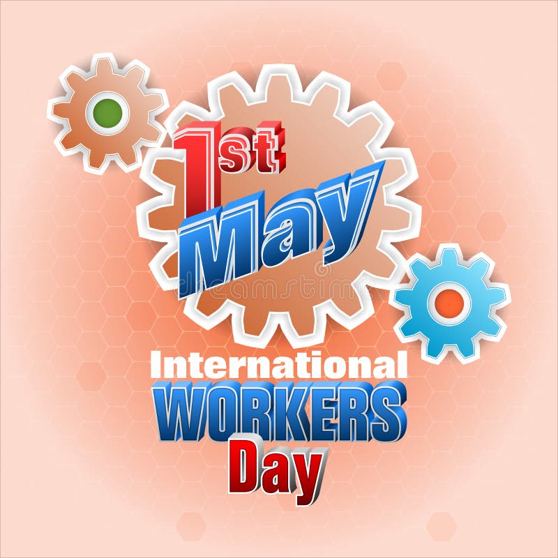 May First Workers Day Illustration Stock Illustration - Illustration of ...