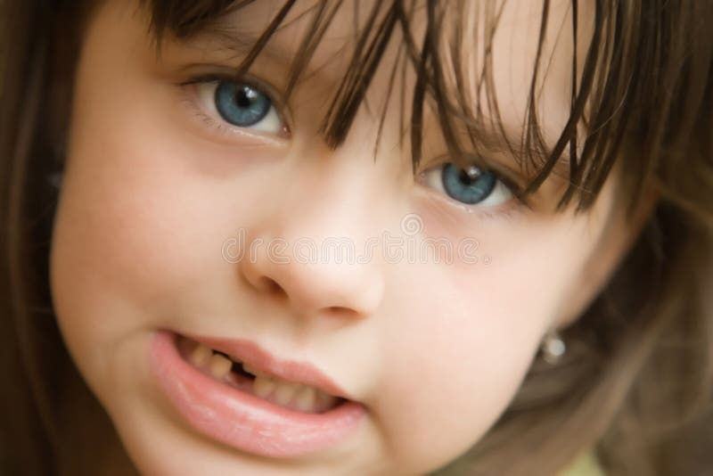 First missing tooth stock image. Image of innocent, space - 2255909