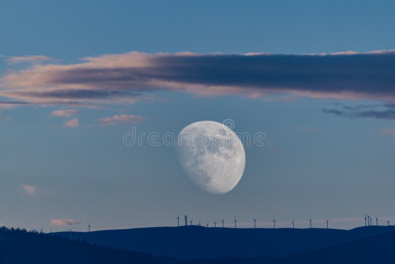 The First Moon of 2023 in the Cold Winter Stock Photo - Image of ...