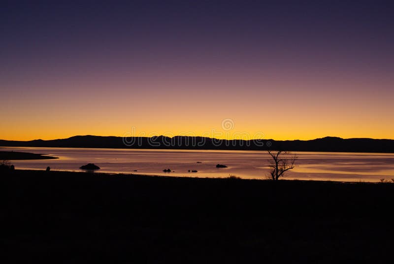 First Morning Light, Mono Lake, California Stock Image - Image of ...