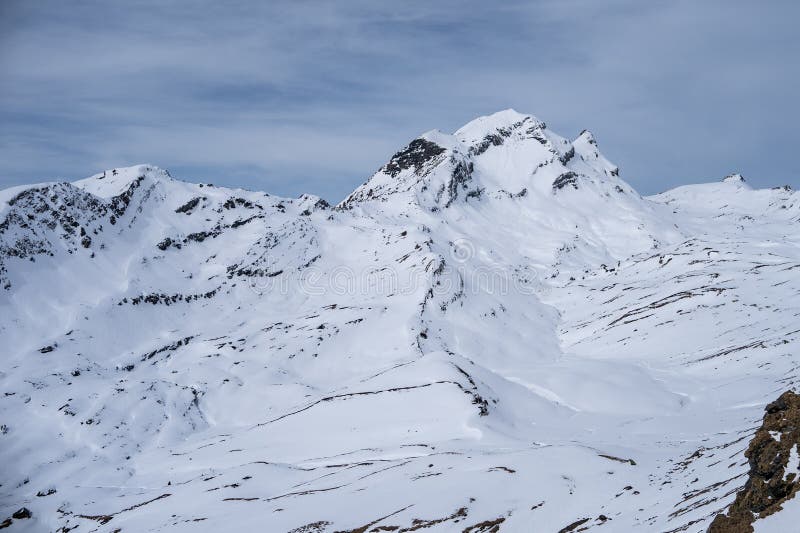 First Mountain in Grindelwald with Alpine Views Switzerland Stock Photo ...
