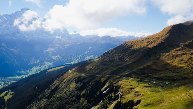 First Mountains Switzerland Stock Photo - Image of terrain, travel ...