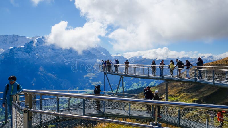 First Mountains Switzerland Editorial Photography - Image of leisure ...