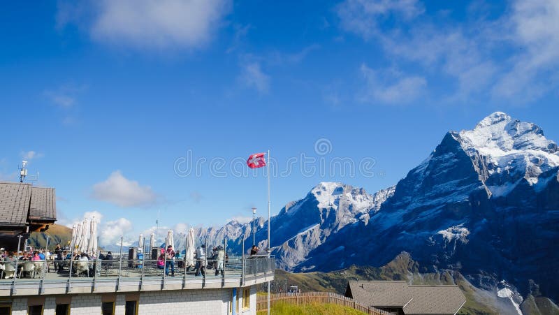 First Mountains Switzerland Editorial Image - Image of mountain, summit ...