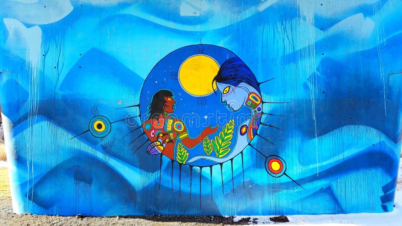 First Nation Graffiti in Toronto Editorial Photography - Image of city ...